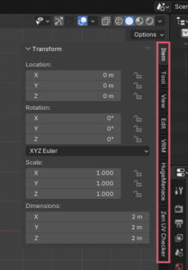 Blender: サイドバーのタブの整理ができるアドオン「Simple Tabs」 | reflectorange.net